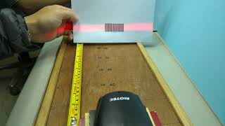 Handheld Barcode Scanner CR6307A 5cm barcode scan test 2