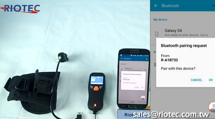 Pocket Barcode Scanner iDC9607AW_ Pairing&Quantity entry